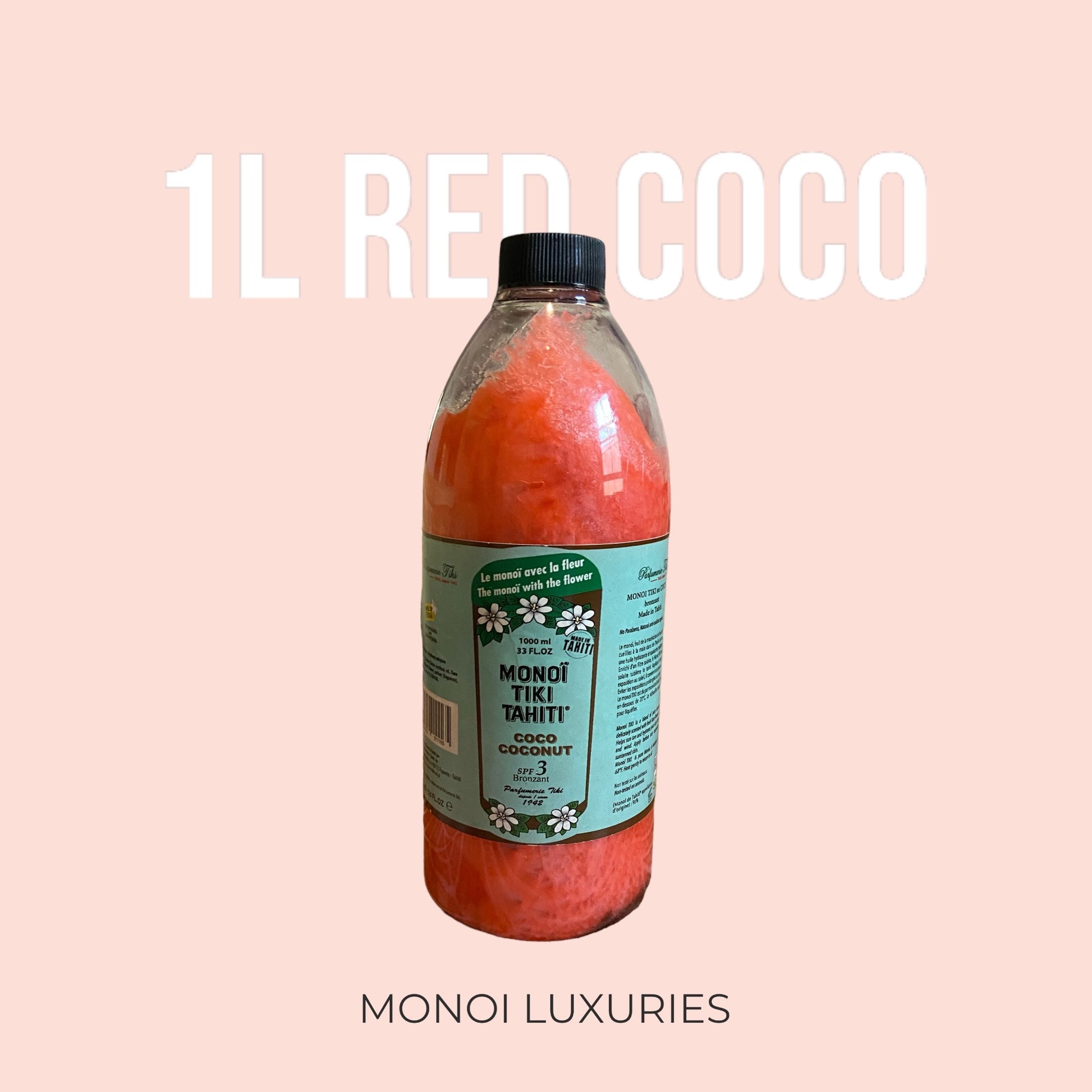 1 Litre Red Coconut Monoi Oil – Monoi Heaven