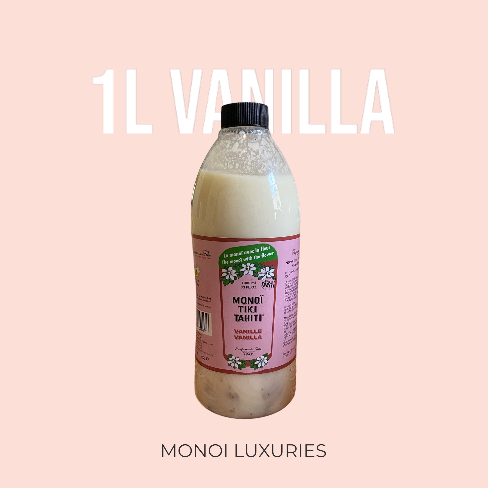 1 Litre Vanilla Monoi Oil – Monoi Heaven