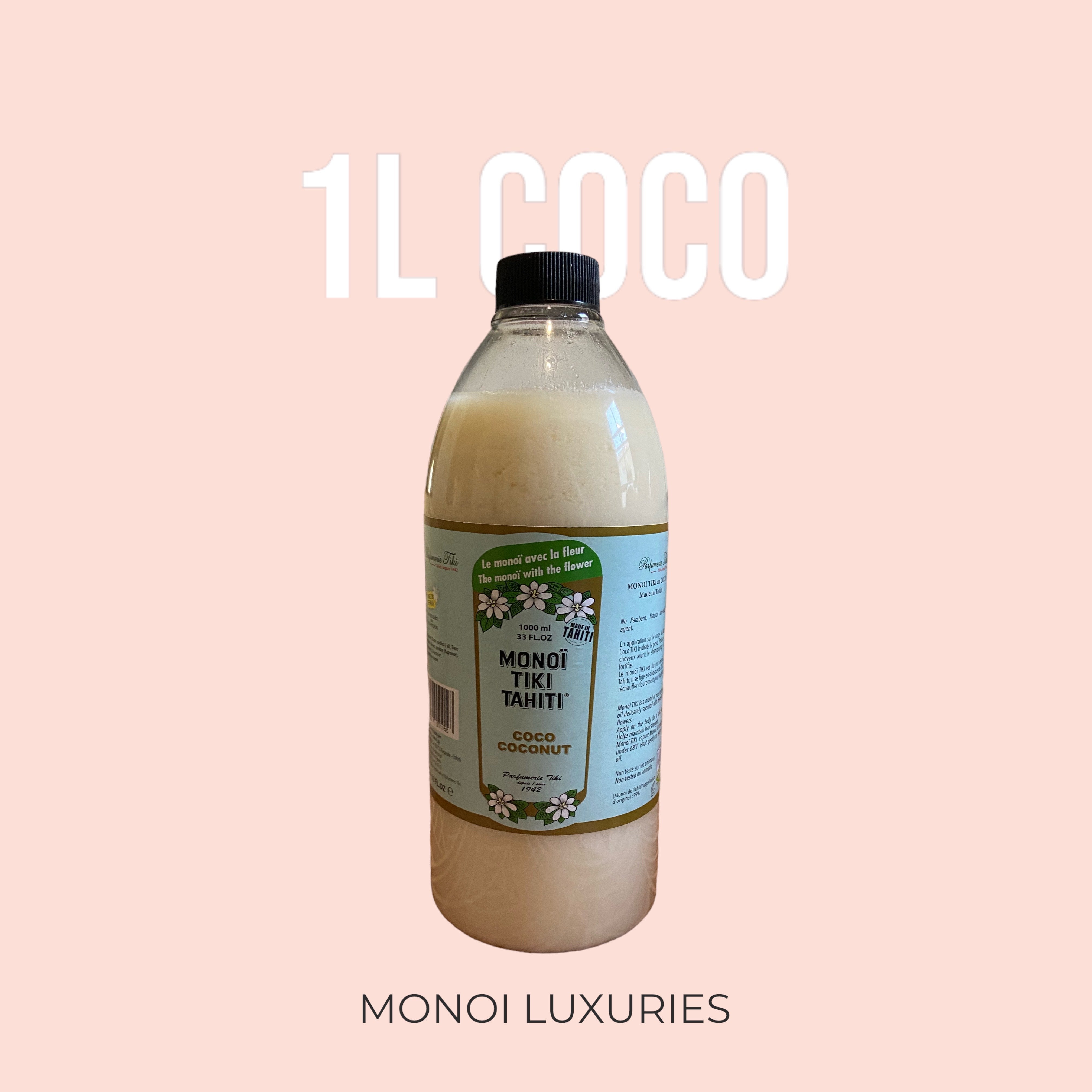 1 Litre Coconut Monoi Oil – Monoi Heaven